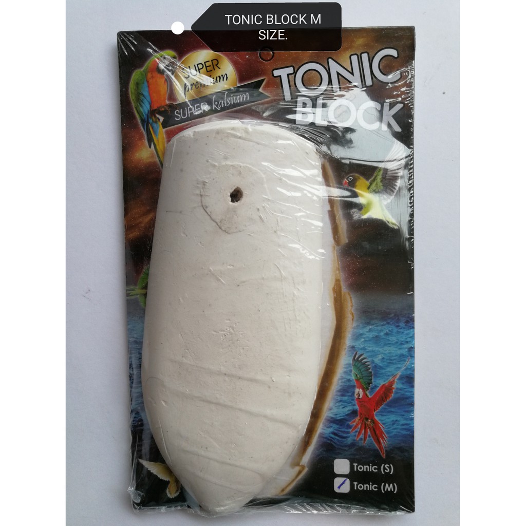 Super Premium Tonic Block Cuttlefish Bone Packaged for Bird and Turtle ...