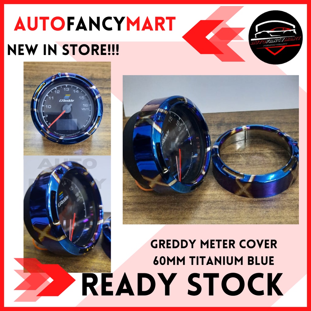 GREDDY METER COVER 60MM TITANIUM BLUE | Shopee Malaysia