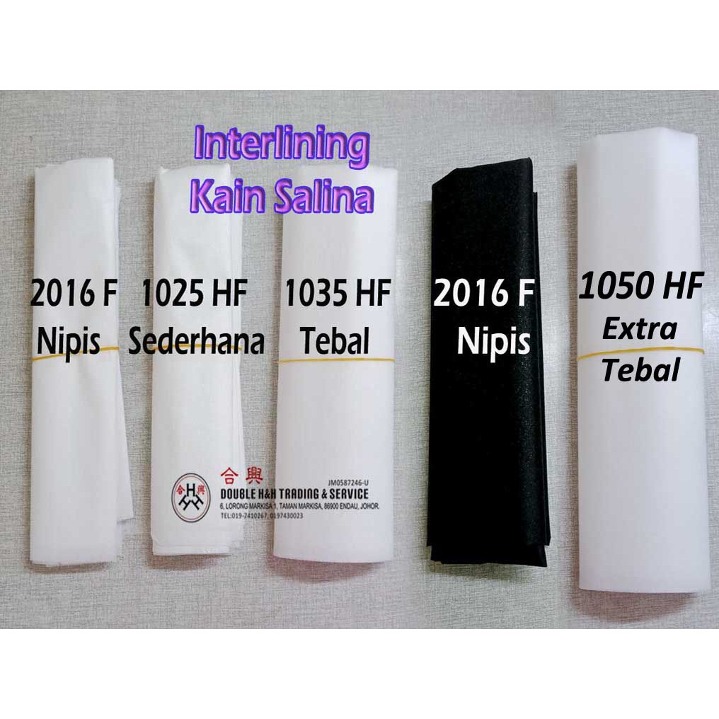Iron On Interlining/ Kain Salina ( Taiwan) | Shopee Malaysia