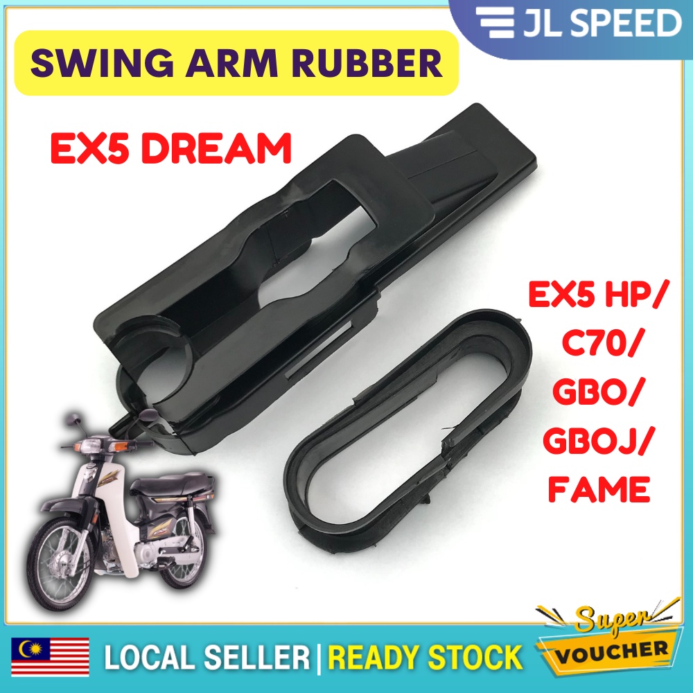 HONDA EX5 DREAM HIGH POWER HP C70 GBO GBOJ FAME SWING ARM RUBBER SEAL GUARD ARM DAMPER GETAH ...