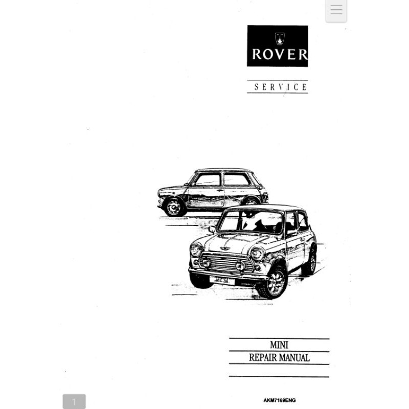 Classic Austin Mini workshop manual (PDF) | Shopee Malaysia