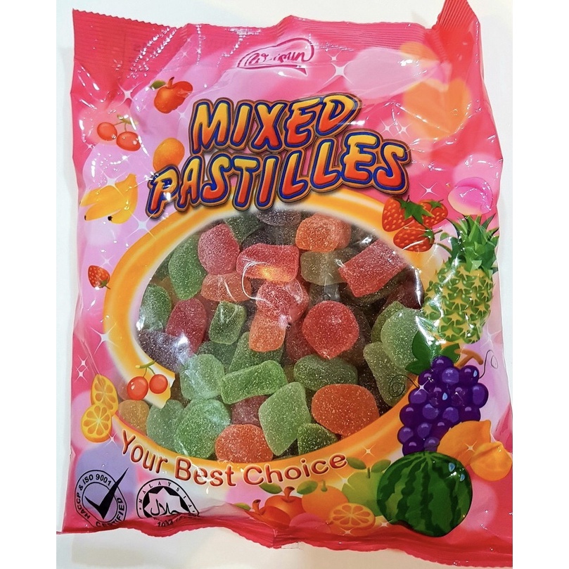 [800g] MIXED PASTILLES SOFT CANDY / GULA GULA JELLY | Shopee Malaysia
