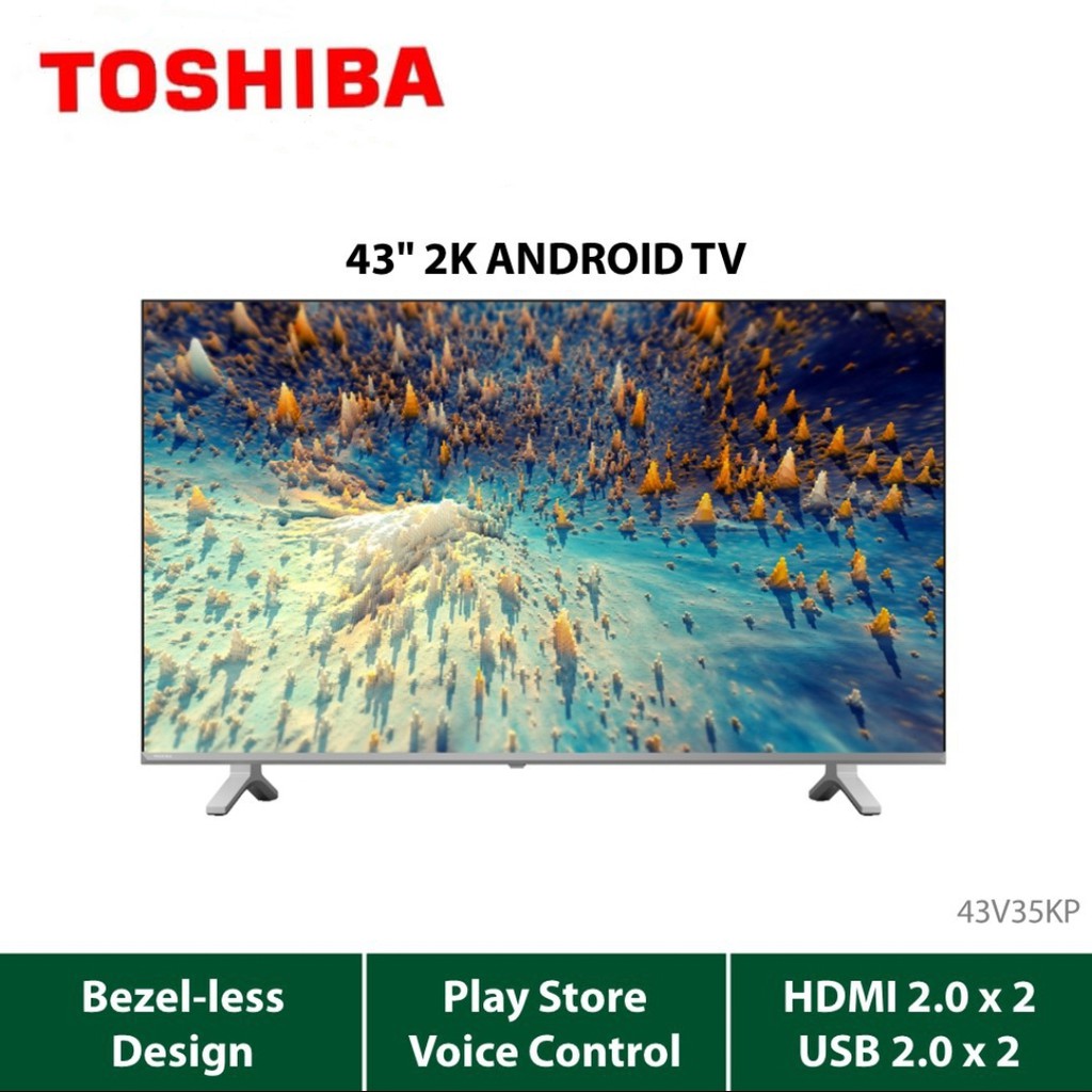 TOSHIBA 43" FULL HD ANDROID LED TV 43V35KP | Shopee Malaysia
