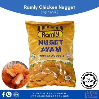 [Halal] Ramly Chicken Nugget 1kg | Ramly Nugget Ayam | Shopee Malaysia