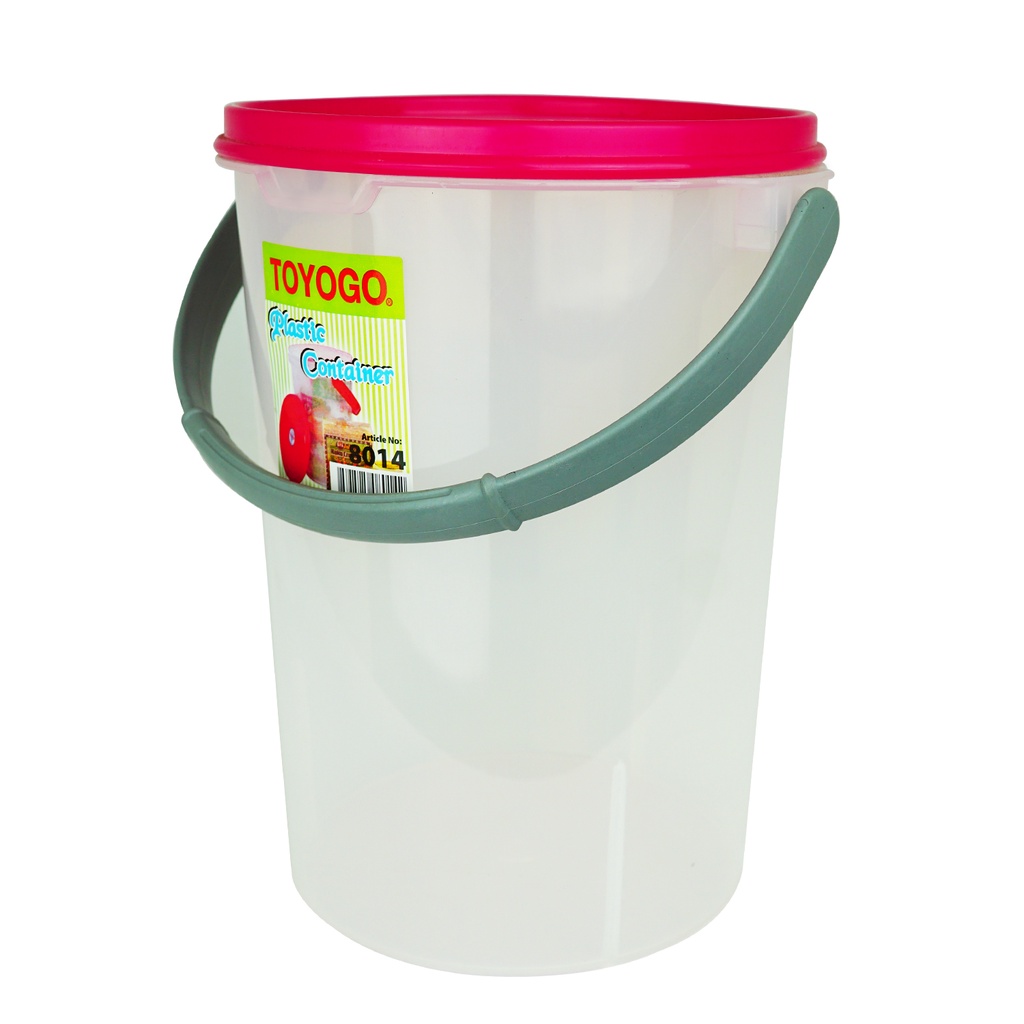 6X Toyogo Handy Round Food Container Water Pail Plastic Storage Bin ...