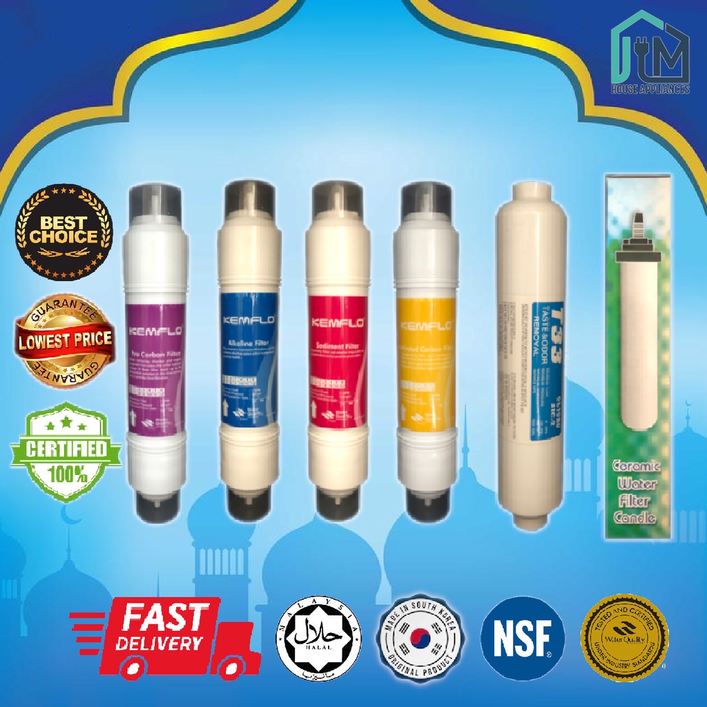 WATER FILTER KEMFLO 10 INCH COMBO PACK KEMFLO 6 STAGE WATER PURIFIER ...