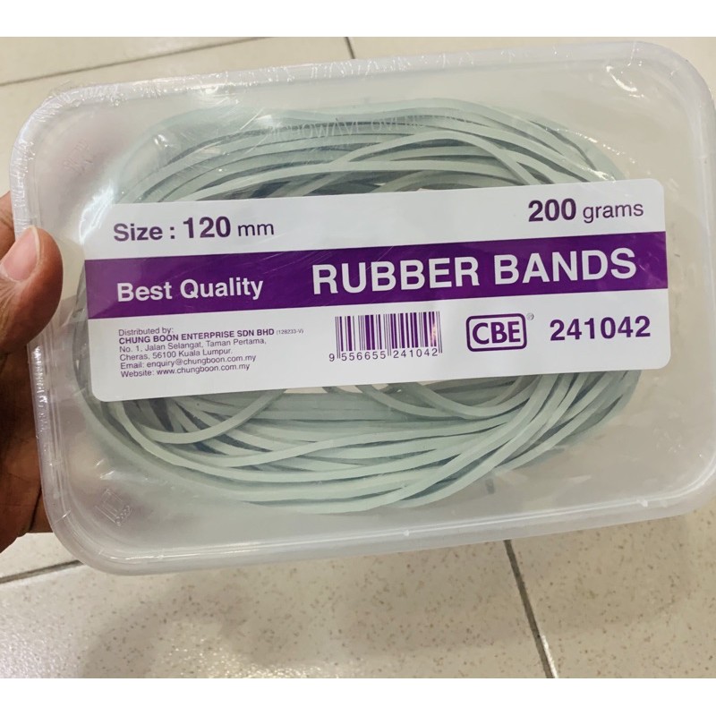 White Rubber Band / Getah Pengikat Parcel 200gm - 1 Box | Shopee Malaysia
