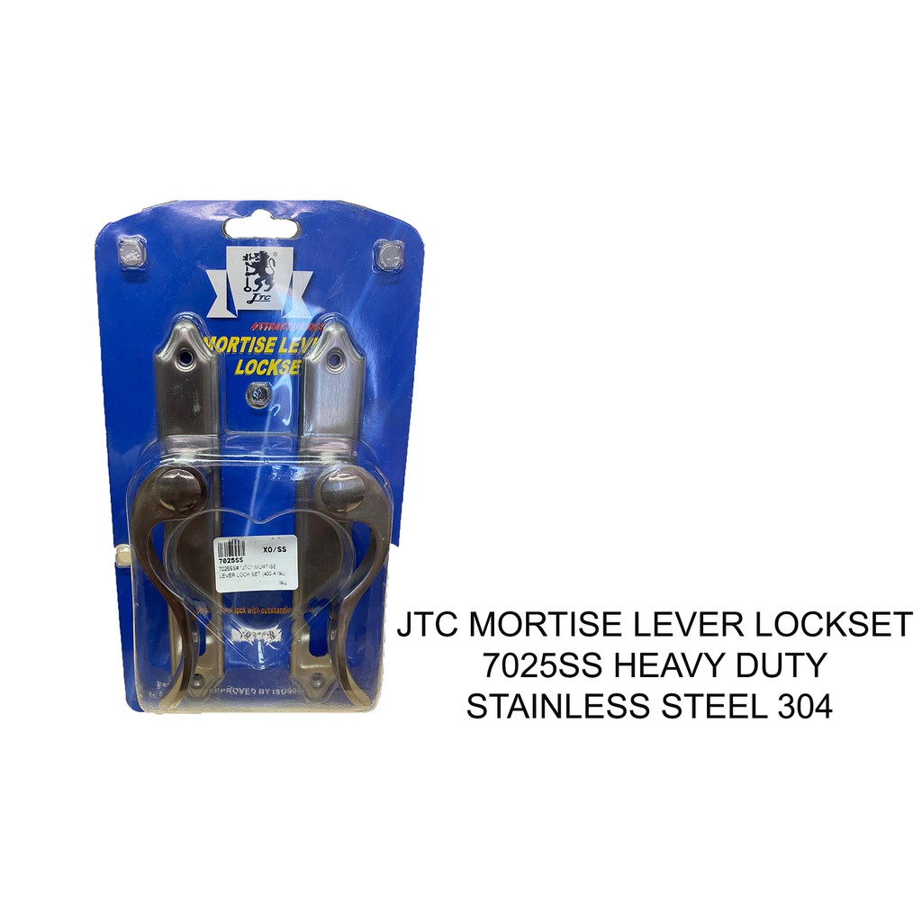 [ 1 UNIT ] JTC MORTISE LEVER LOCKSET 7025SS HEAVY DUTY STAINLESS STEEL ...