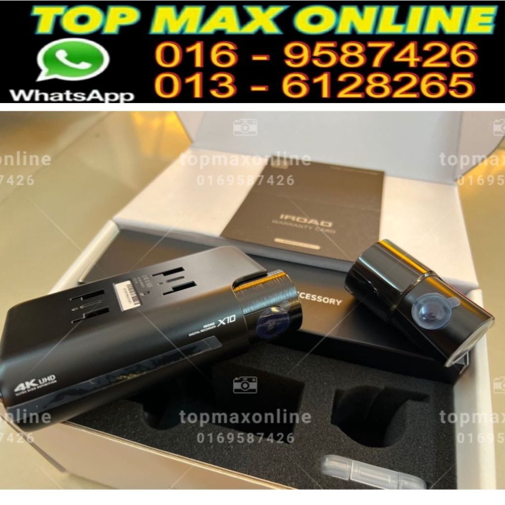 IROAD X10 64GB Front & Rear 4K UHD Dashcam Car Recorder Night Vision ...