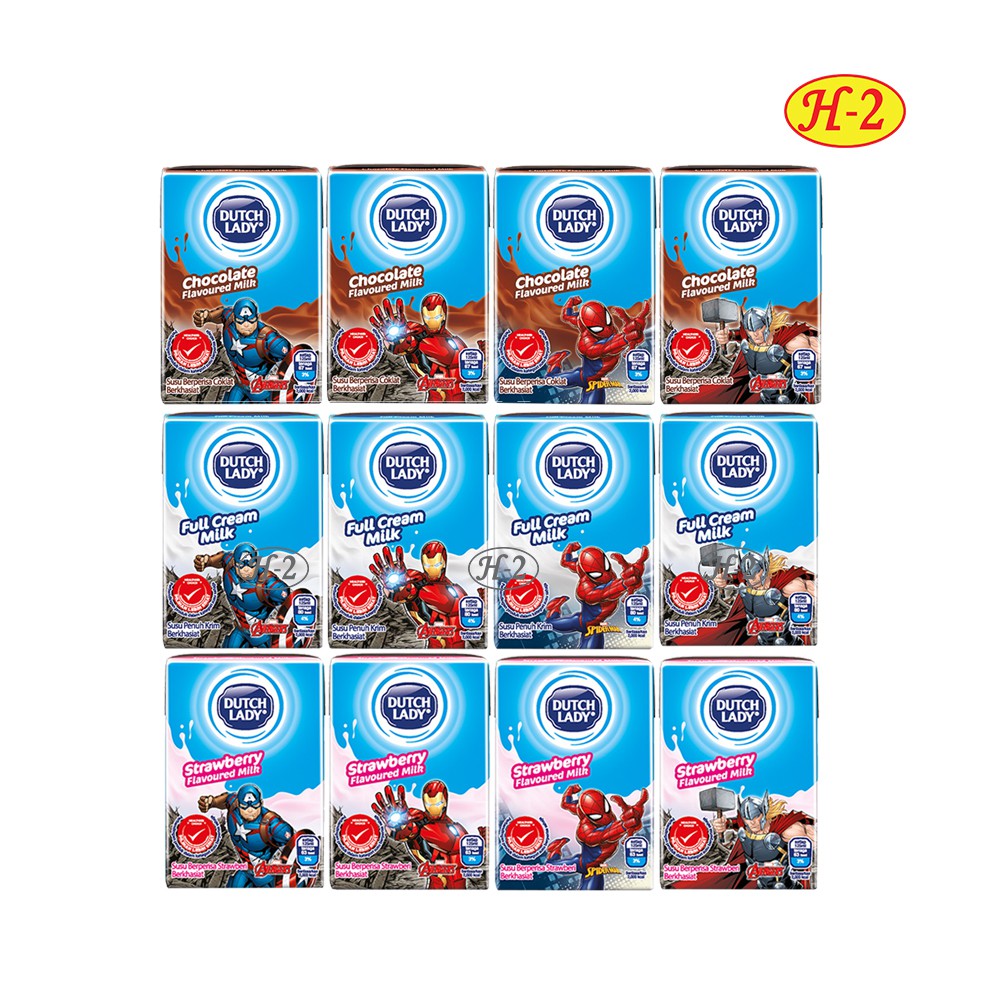 Dutch Lady UHT Milk Full Cream/ Chocolate/ Strawberry Flavoured Milk ... Dutch Lady UHT Milk Full Cream/ Chocolate/ Strawberry Flavoured Milk ...