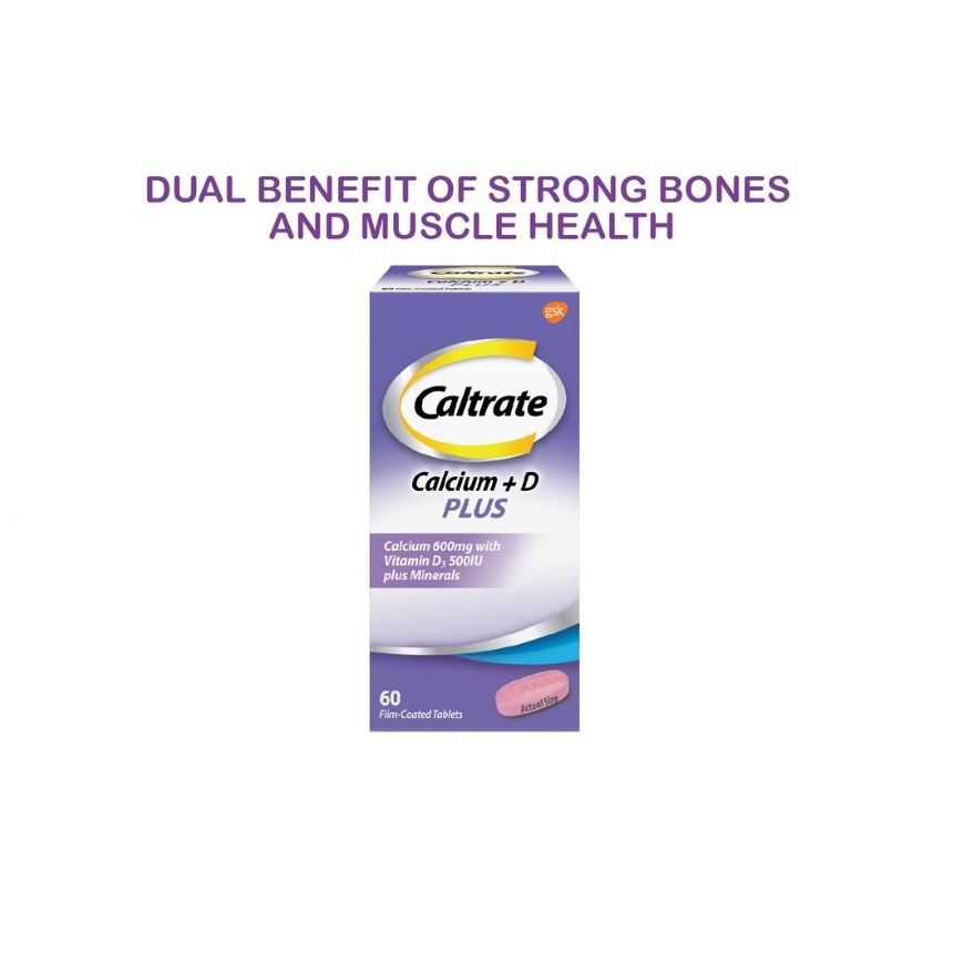 CALTRATE 600 PLUS CALCIUM HEALTH SUPPLEMENT+VITAMIN D & MINERALS 60 ...