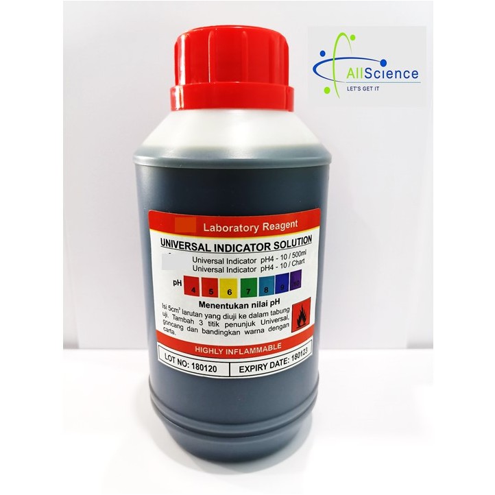 PH Test Kit 500ml ( Universal Indicator Solution ) | Shopee Malaysia