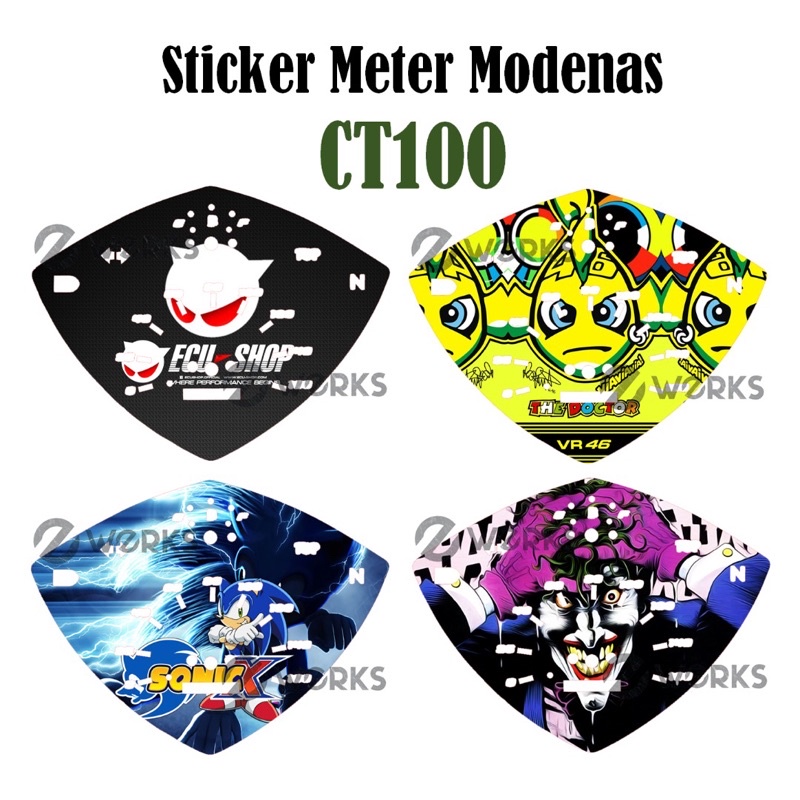 MODENAS CT100 STICKER METER (CUSTOM DESIGN CHAT US) | Shopee Malaysia