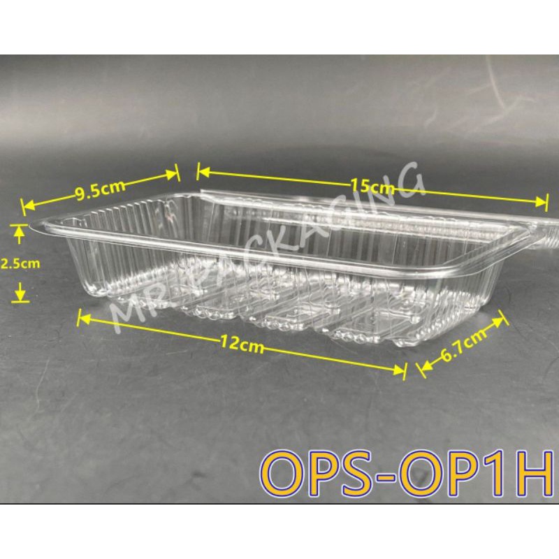 OPS - OP1H & OP2H- BENXON Plastic Tray [ 100pcs± ] Bakery Disposable ...