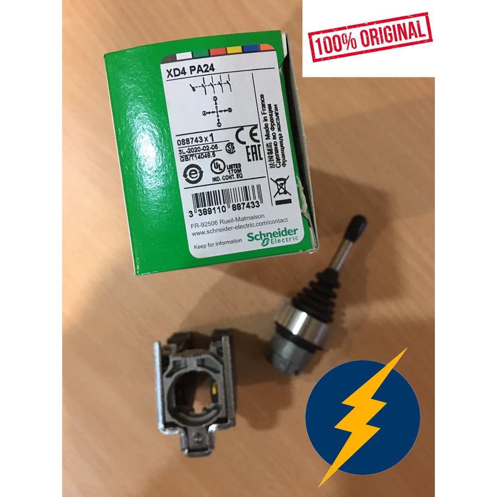 SCHNEIDER XD4PA24 JOYSTICK CONTROLLER 22MM 4 DIRECTION SPRING RETURN ...