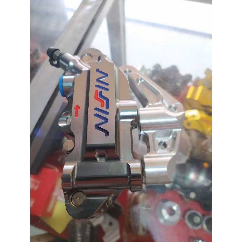 Nissin Brake Caliper NISIN MONOBLOK SET BREKET CNC PNP SKOK NINJA DISC ...