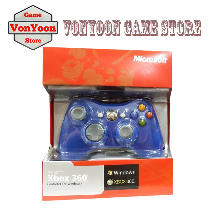 Xbox 360 Stick Cable Stick Wired Controller Tw - Blue | BeeCost