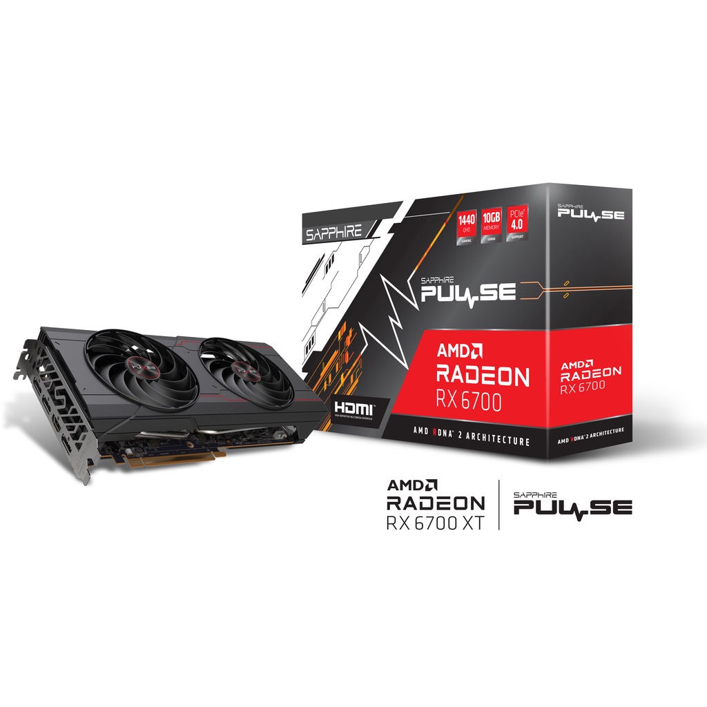 SAPPHIRE PULSE AMD Radeon RX 6700 10GB GDDR6 Gaming Graphic Card ...