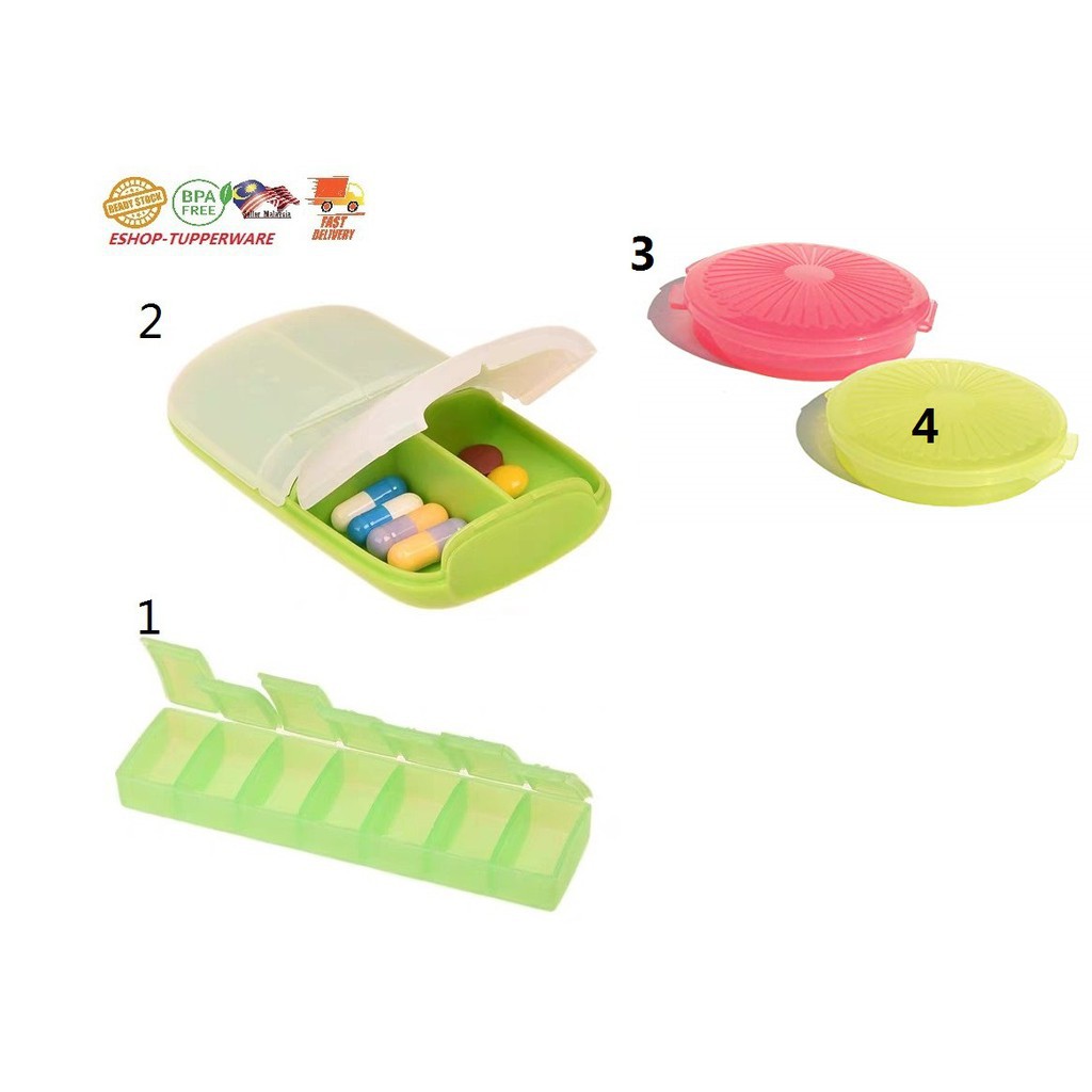 Tupperware Pill Container/Tupperware 7 Day Pill Keeper (1) (Limited ...