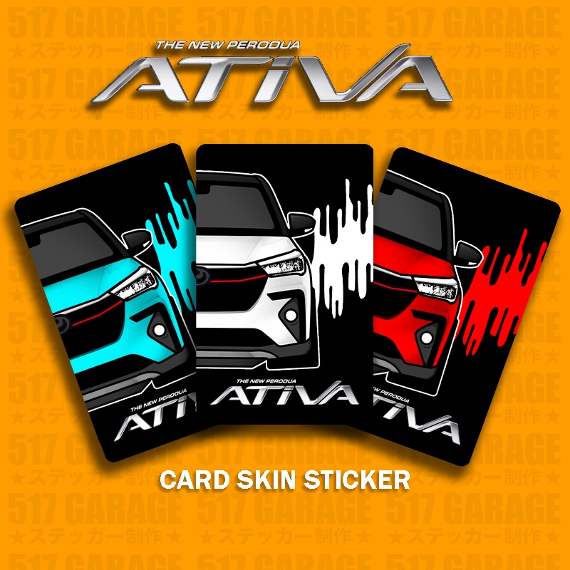 PERODUA ATIVA / ATM STICKER / T*G STICKER / BANK CARD STICKER / ACCESS ...