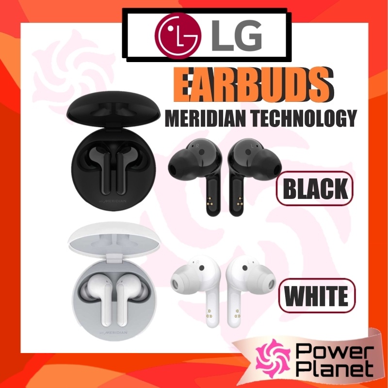 LG Tone Free HBS-FN4 Bluetooth Wireless Stereo Earbuds with Meridian Audio - Black Or White ...