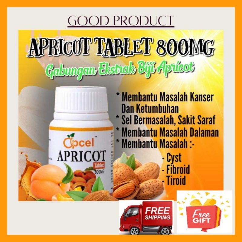 Apcel apricot vitamin & supplement terbaik 800mg | Shopee Malaysia