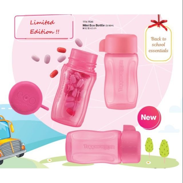 Tupperware Mini Eco Bottle Slim 90ml | Shopee Malaysia