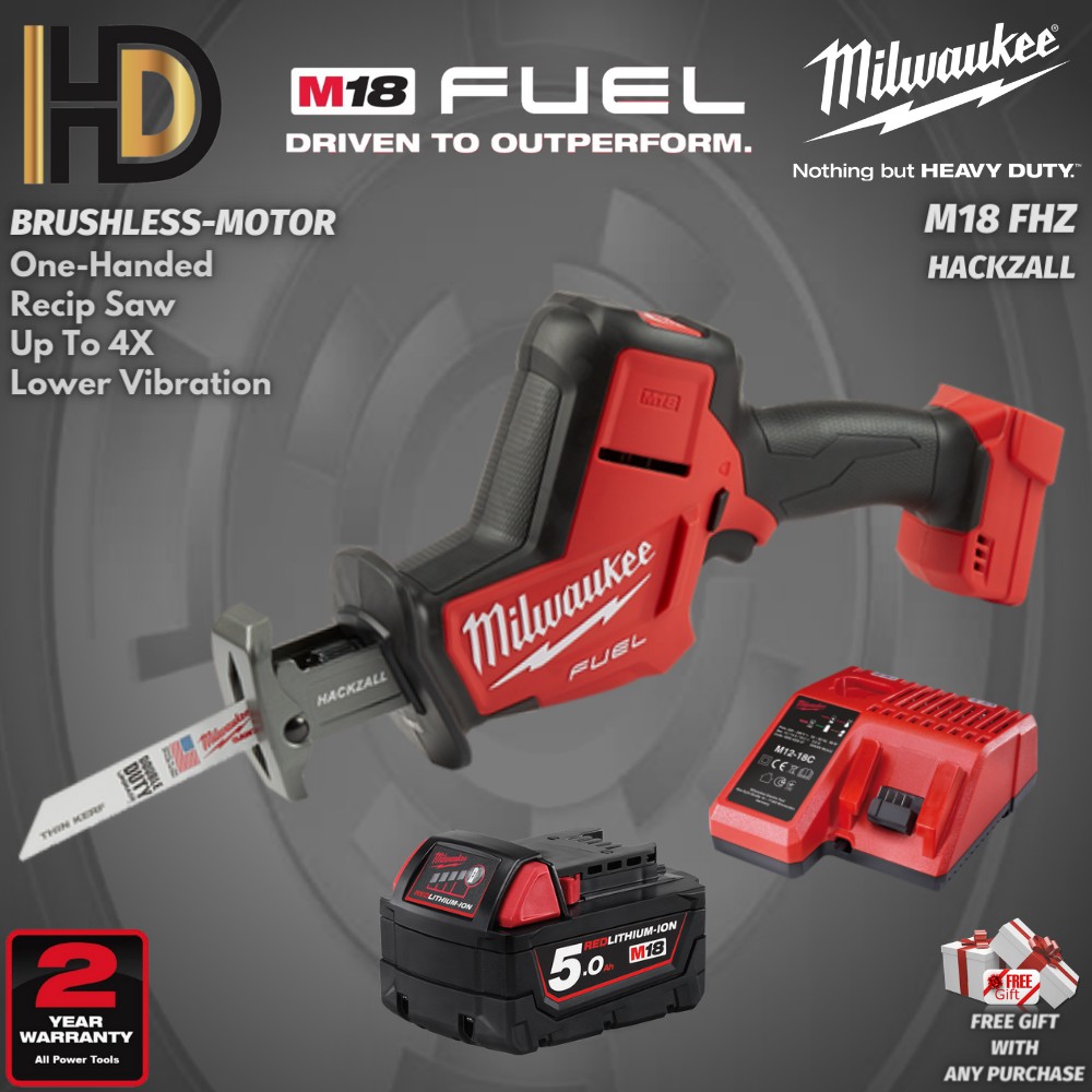 Milwaukee M18 FHZ Fuel Hackzall / Brushless Motor / Pipe Cutter / Wood ...