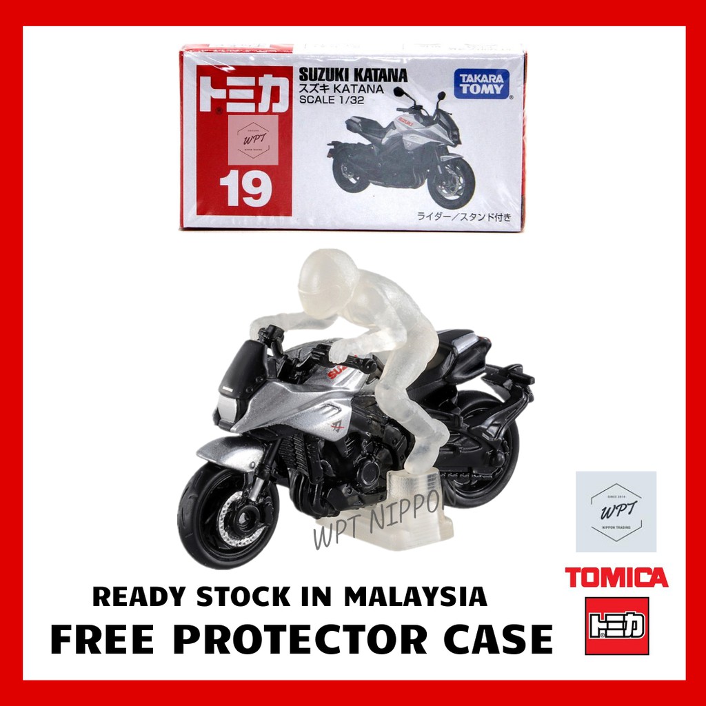 TOMICA NO.19 SUZUKI KATANA Motorcycle Takara Tomy Diecast Toy Japan Car ...