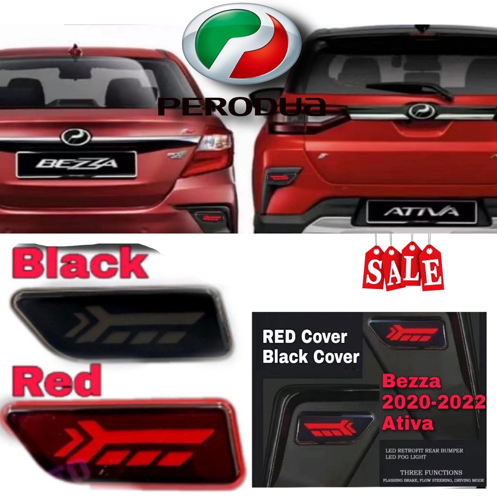Perodua Rear Bumper Light Alza 2022 / Ativa / Bezza 2022 Reflector Body ...