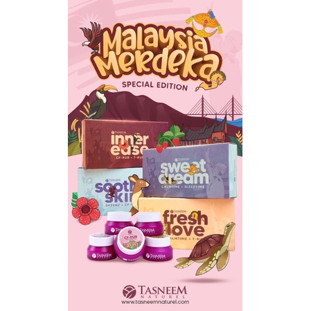 Tasneem Naturel Merdeka Box 2022+ FREE GIFT | Shopee Malaysia