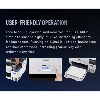 Epson SureColor SC-F130 F130 A4 Dye Sublimation Textile Printer -Free ...