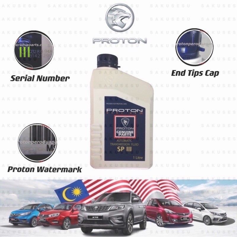 Ms991159 proton sp3 atf gear oil for proton saga, iswara, wira, waja ...