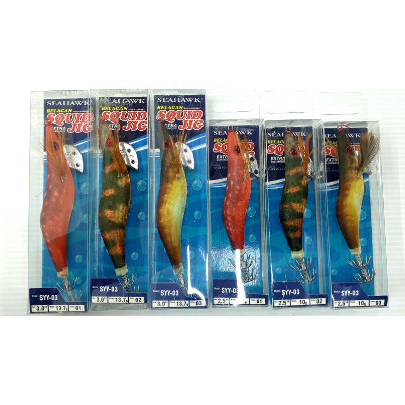 SEAHAWK BELACAN SQUID JIG SQUID FISHING CANDAT SOTONG SYY-03 CASTING ...
