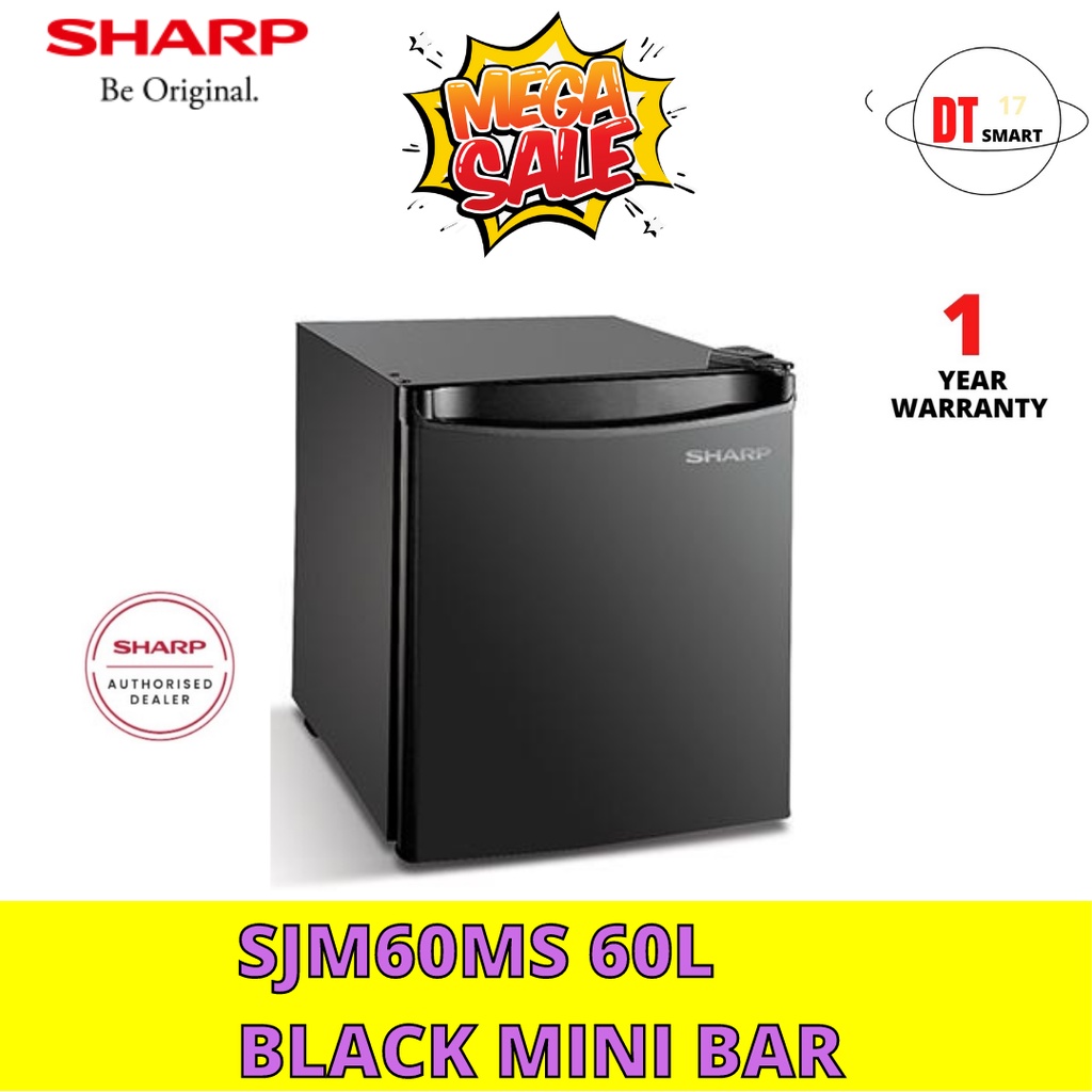 Sharp Mini Bar Black Refrigerator SJM60MK 60L | Shopee Malaysia