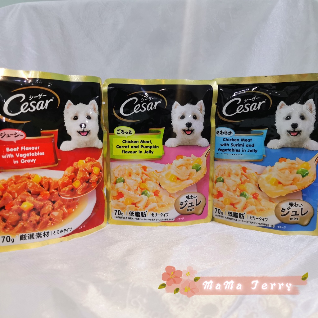 New Arrival!!! Cesar Pouch Wet Food 70g Must Try | Shopee Malaysia