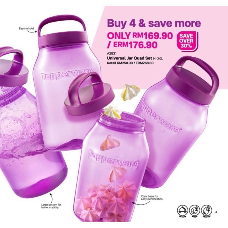 UNIVERSAL JAR TUPPERWARE MURAH | Shopee Malaysia