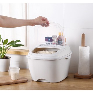 10kg Bekas Simpan Beras Tong Tempat Tupperware Besar Basmathi Siam Sumo ...