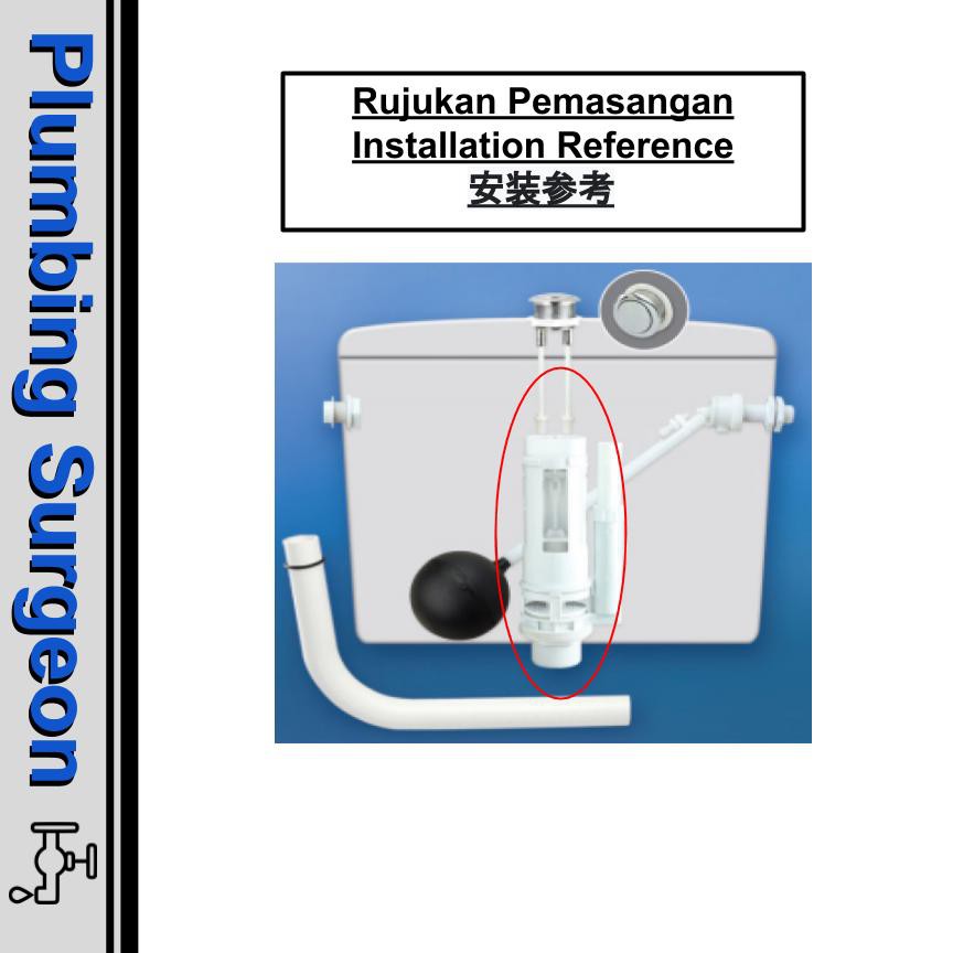 Mangkuk Jamban Duduk Tandas Duduk Plastic Cistern Home Bathroom Toilet ...