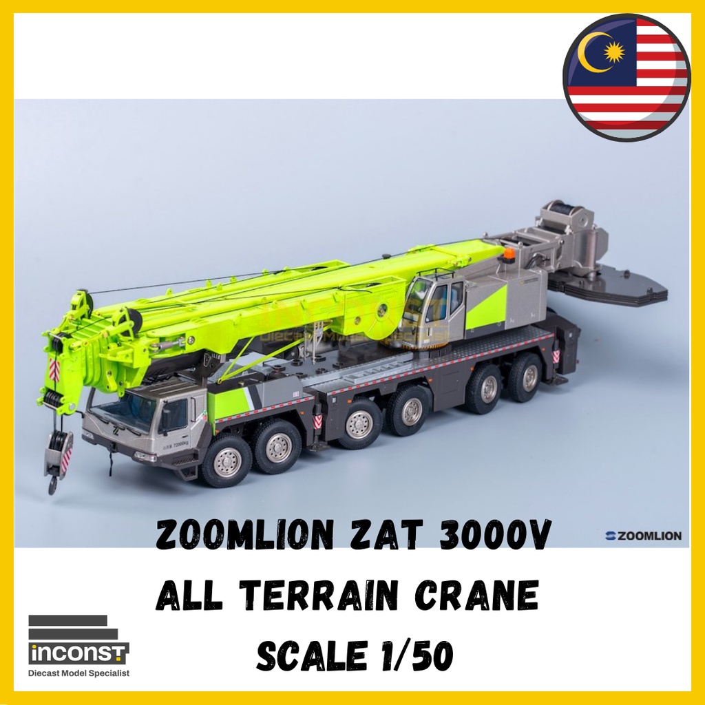 Zoomlion ZAT 3000V All Terrain Crane Diecast Scale Model 1/50 Crane ...