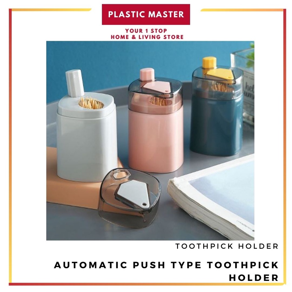 Automatic Push Type Toothpick Holder Toothpick Container Box Creative ...