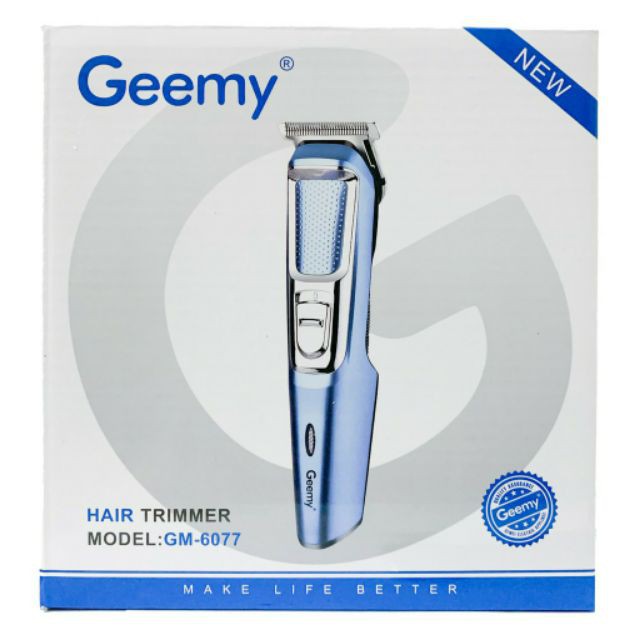Geemy GM-6077 Hair & Beard Trimmer Hair Clipper | Shopee Malaysia