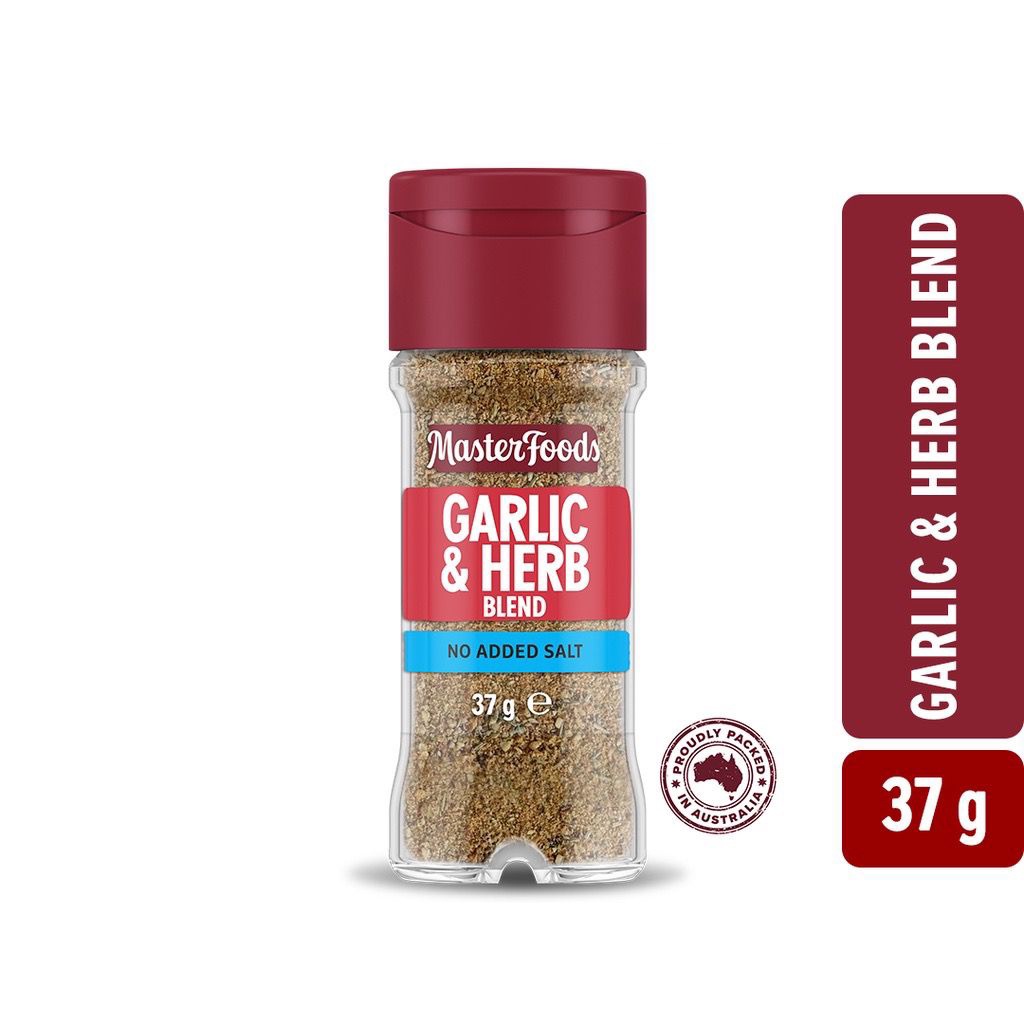 MasterFoods Garlic & Herb - No Added Salt Seasoning (37g) - Herbs ...