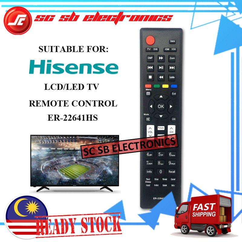 HISENSE LCD/LED TV REMOTE CONTROL ER-22641HS | Shopee Malaysia
