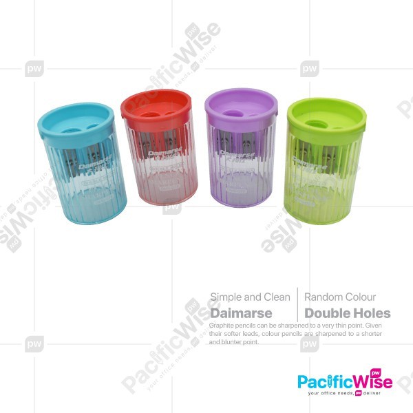 Daimarse/Sharpener Double Holes/Lubang Pengasah Berkembar/DMS-078 (1Pc ...