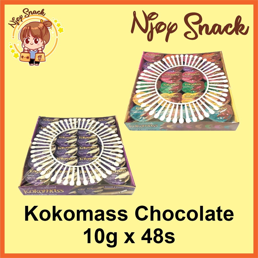 10g x 48s KOKOMASS CHOCOLATE (CHOCOLATE / BLACK & WHITE) | Shopee Malaysia