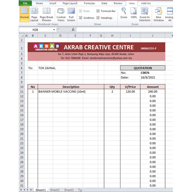 buy-sebut-harga-quotation-auto-calculate-in-excel-seetracker-malaysia