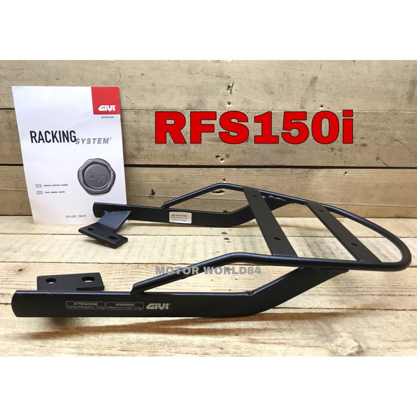 BENELLI RFS150 RFS150i / R18I GIVI MONORACK ADVANCE BLACK GIVI 100% ...