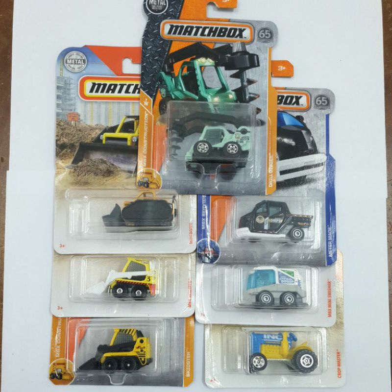 Matchbox Drill Digger Crop Master Meter Made Mini Dozer Skidster MBX ...