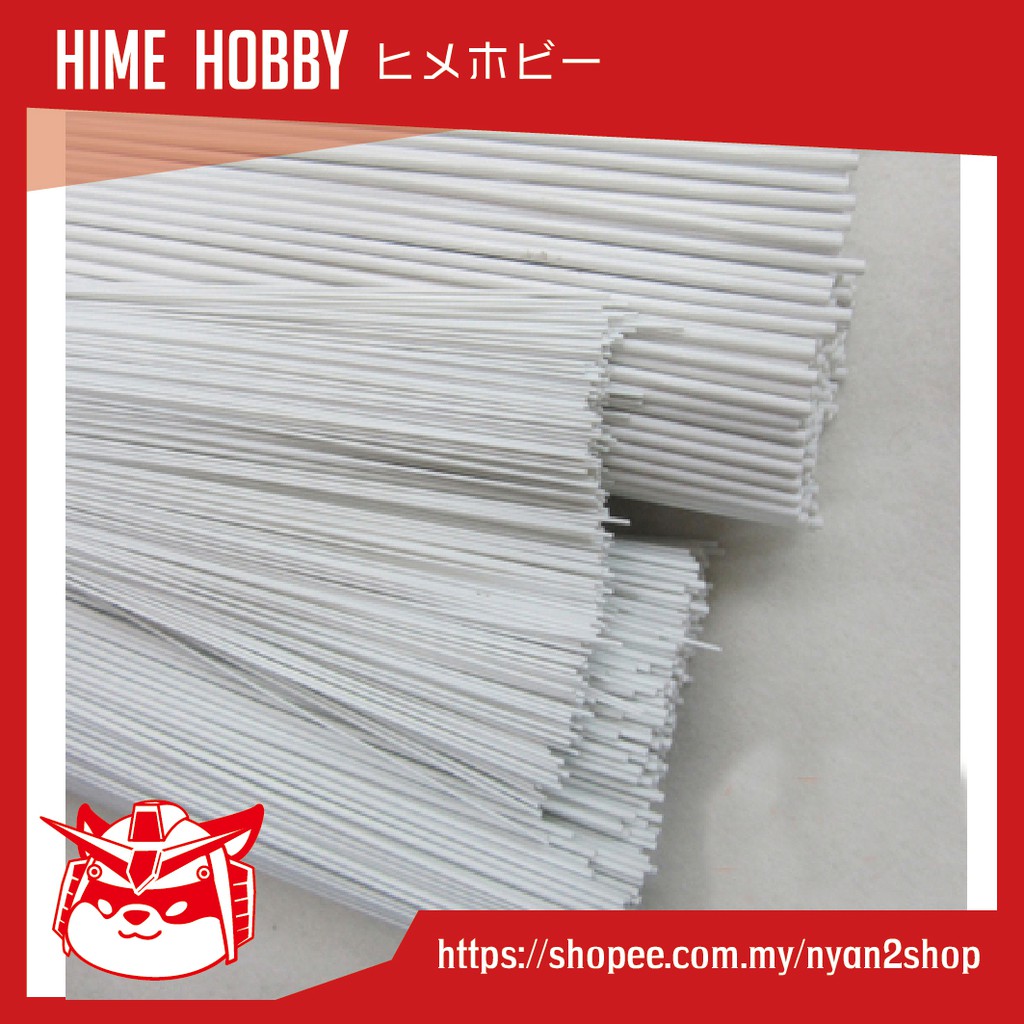 [READY STOCK] round solid ABS / pla ROD hobby tools modelling / 1mm 2mm ...